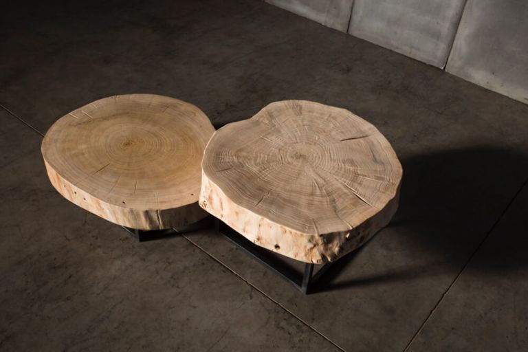 Burr Poplar coffee tables by Heerenhuis (exclusive video)